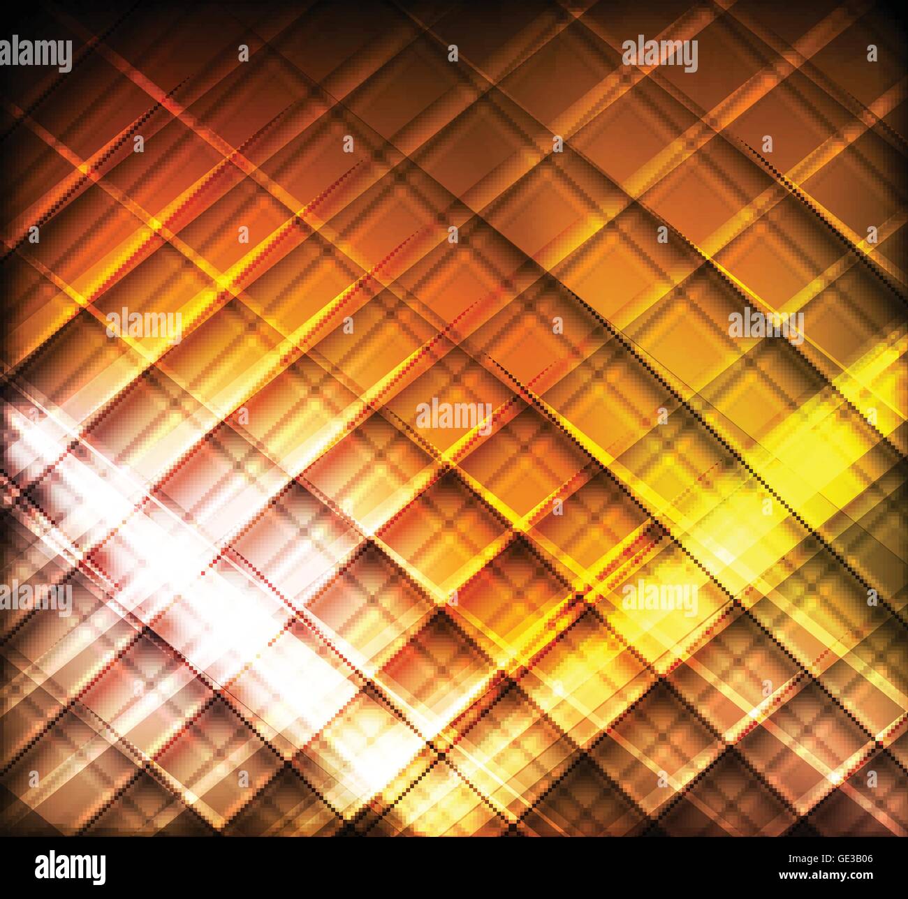 Yellow and orange lines abstract vector background Stock Vector Image ...