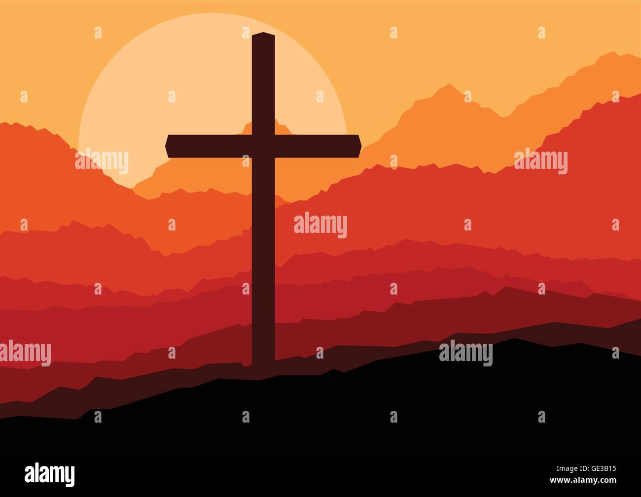 Crucifixion statue Stock Vector Images - Alamy