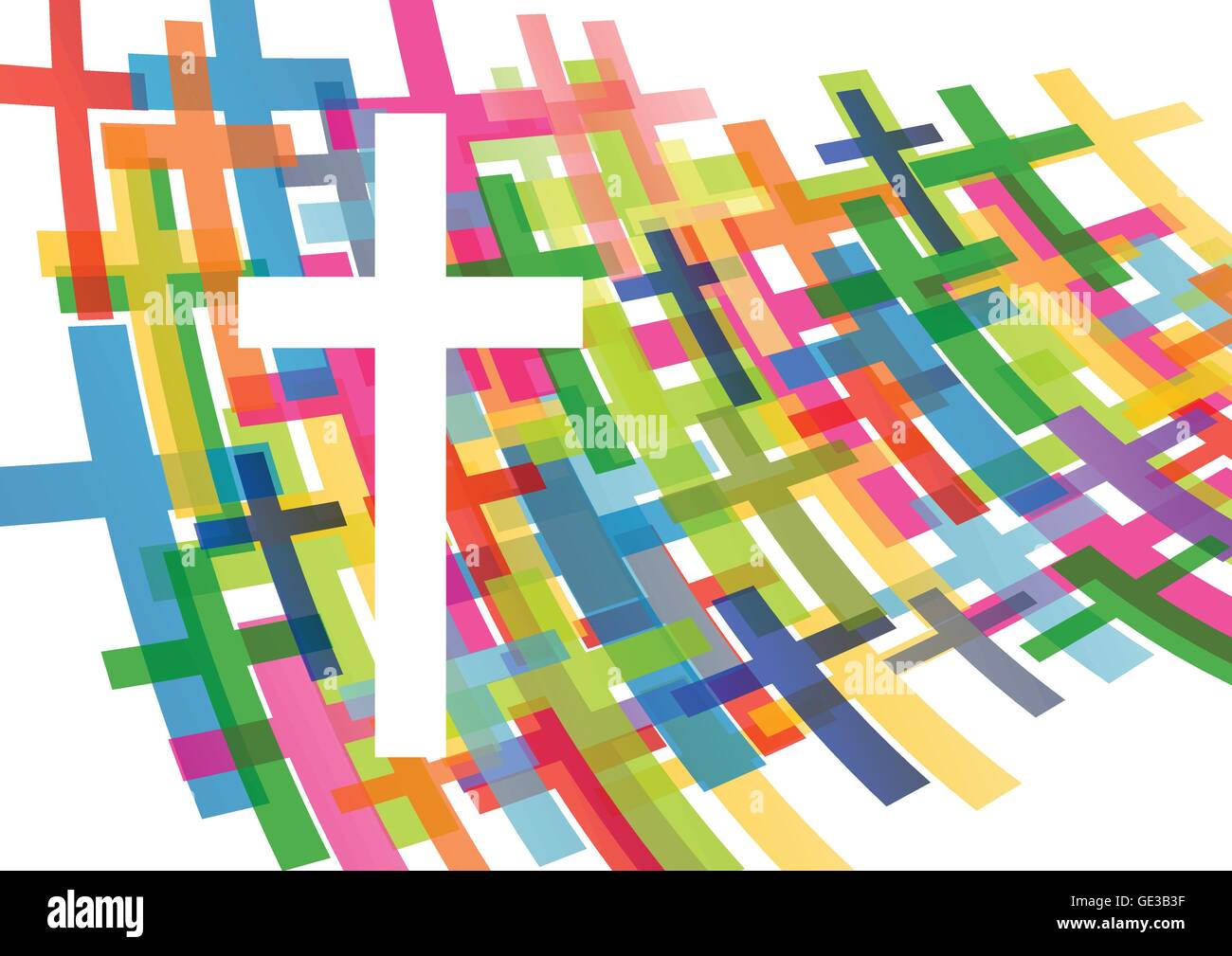 Christianity religion cross concept abstract background vector ...