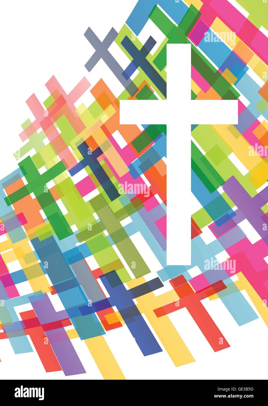 Christianity religion cross concept abstract background vector ...