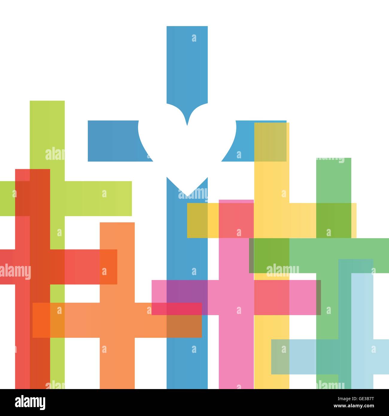 Christianity religion cross concept abstract background vector ...
