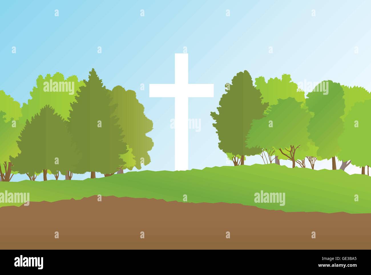 Jesus beams landscape Stock Vector Images - Alamy