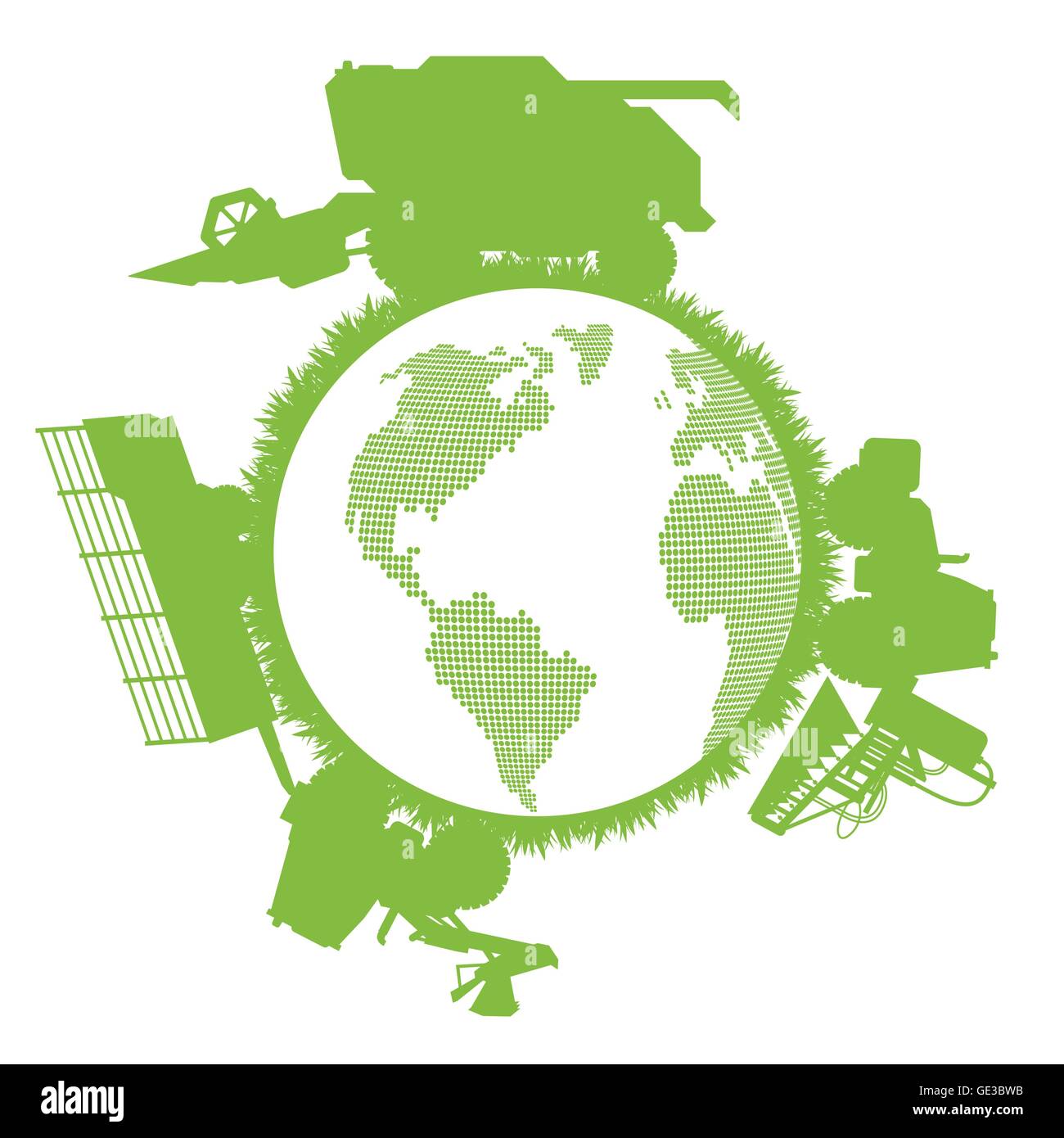 Corn seed harvester Cut Out Stock Images & Pictures - Alamy