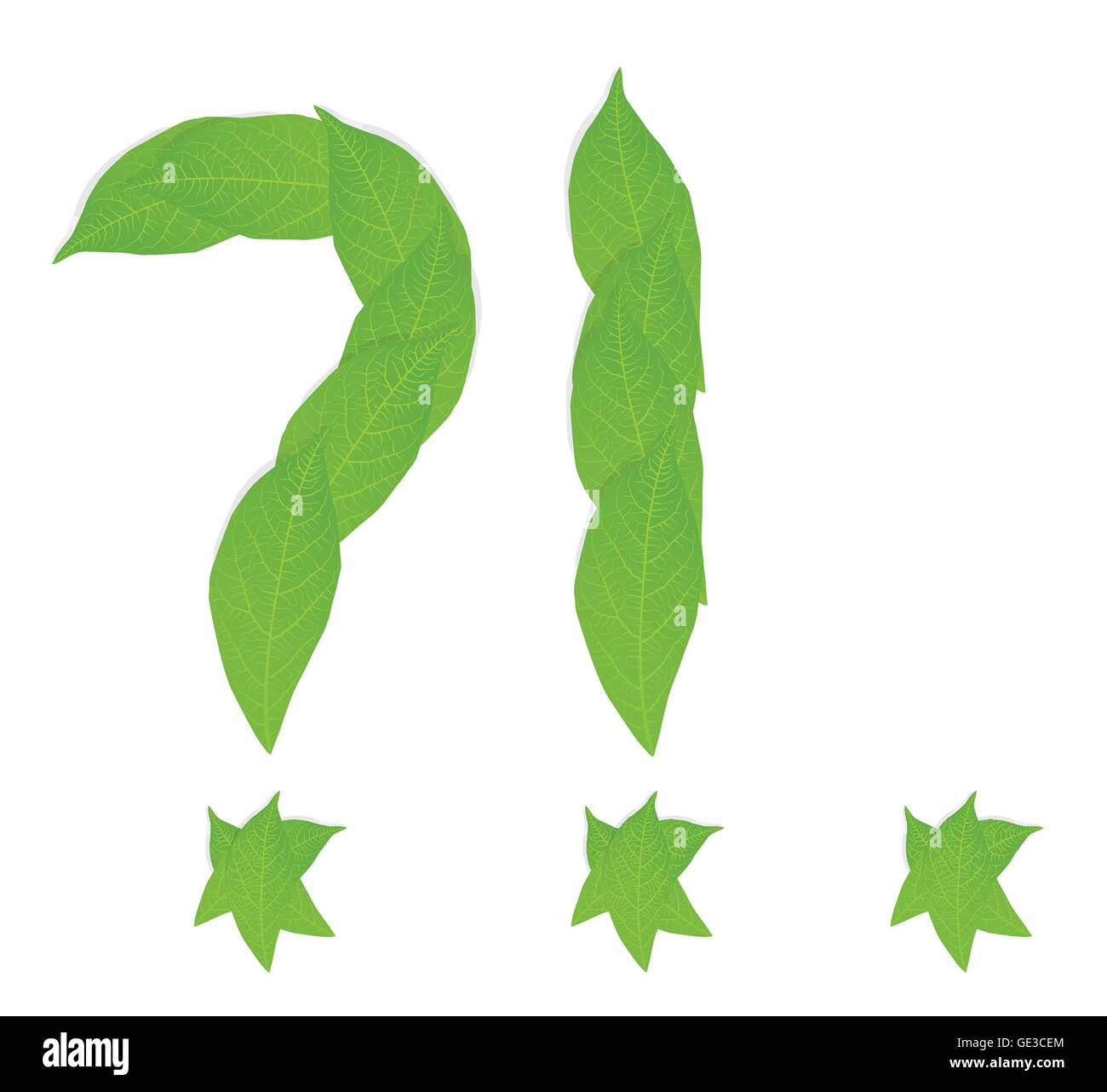 Question mark made of leaves vector background concept Stock Vector ...