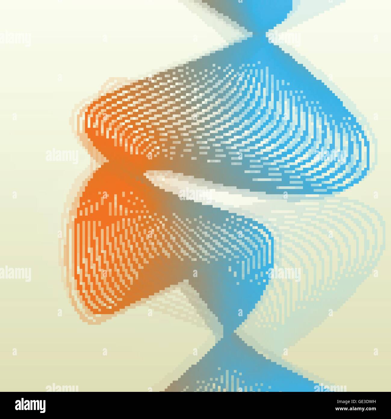 Abstract wave vintage retro lines background vector illustration motion ...