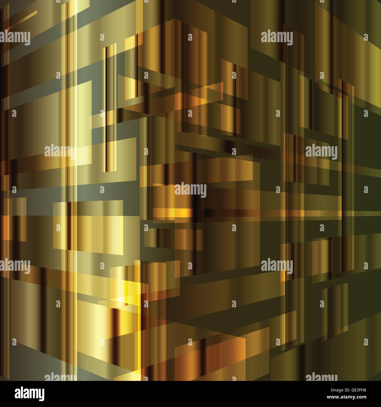 Gold abstract metal background vector with transparent elements Stock ...