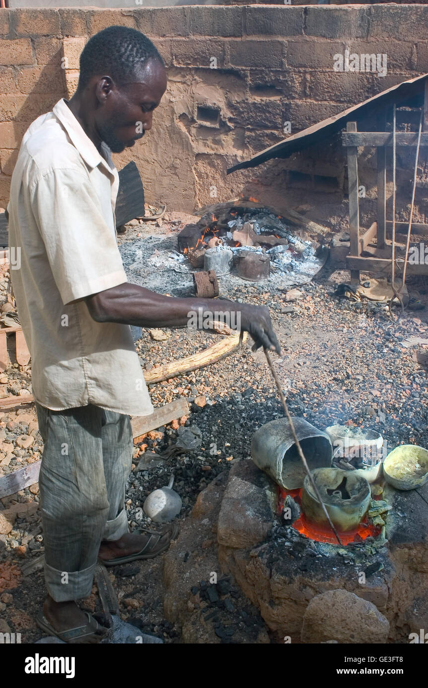 To dissolve bronze one needs a very high temperature, fire is then ...