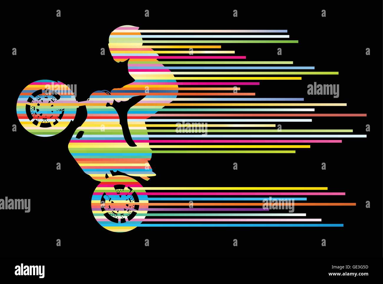 Man made motorcycle Stock Vector Images - Alamy