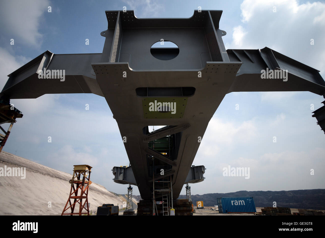 Boxberg, Germany. 22nd July, 2016. The construction part 'Grosse ...
