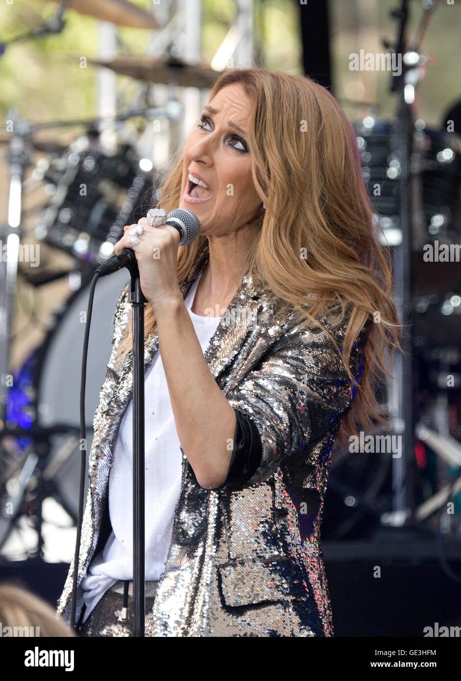 Celine DIon on stage for NBC Today Show Concert with Celine Dion ...