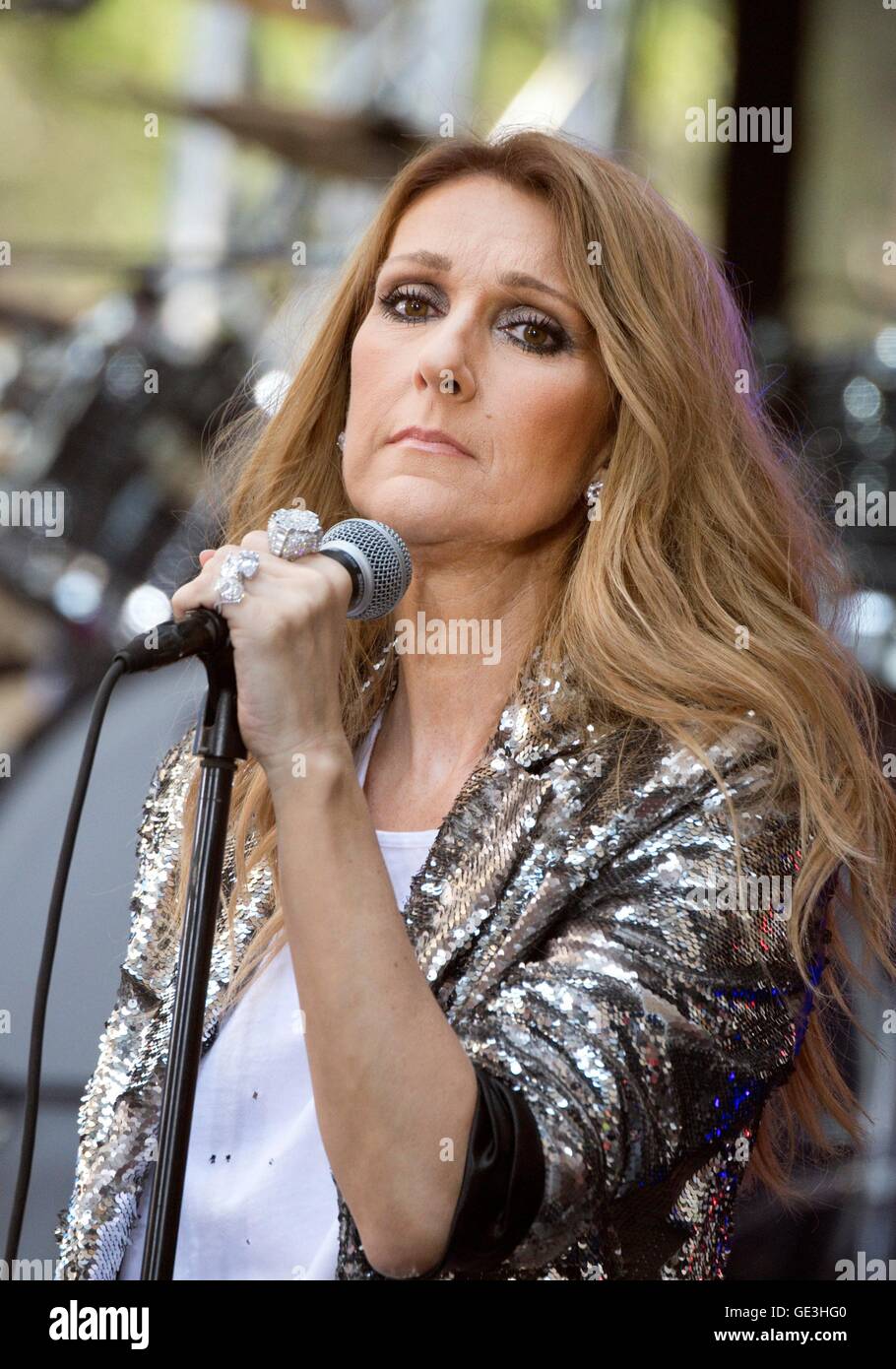 Celine DIon on stage for NBC Today Show Concert with Celine Dion ...