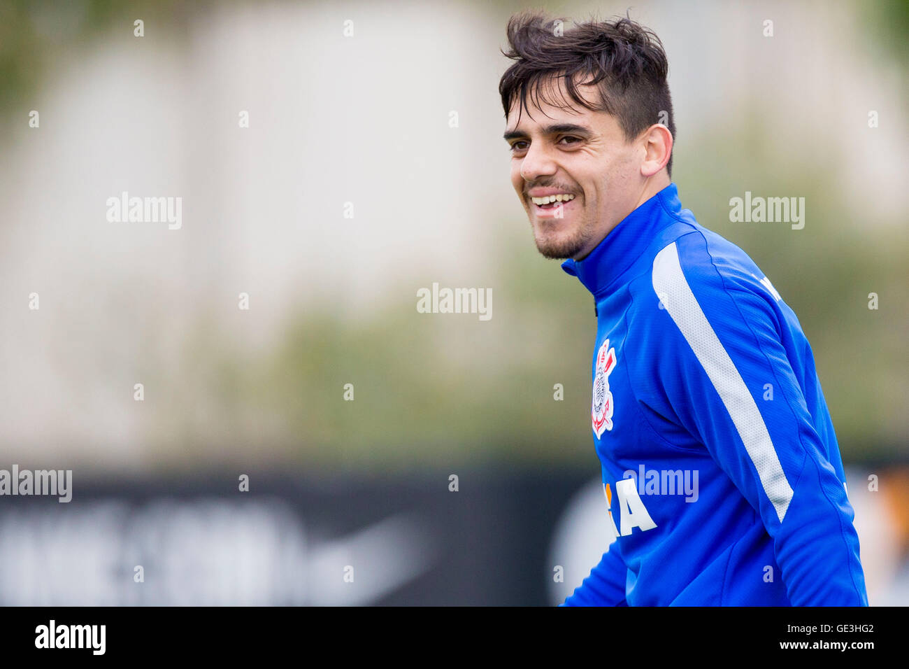 Fagner during Corinthians raining heg held at CT Joaquim Grava, East ...