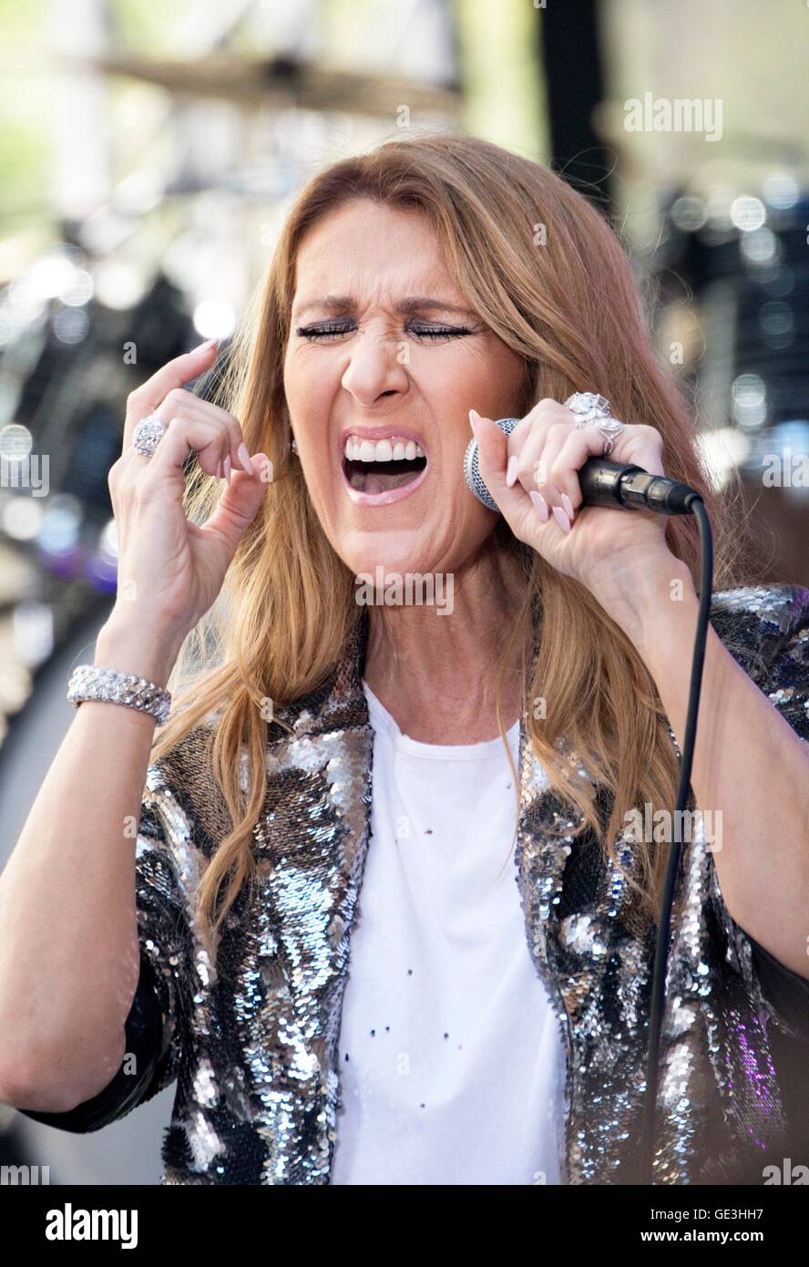Celine DIon on stage for NBC Today Show Concert with Celine Dion ...
