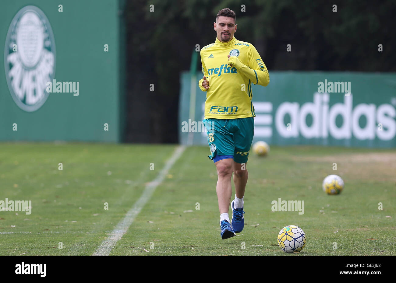 Moses player, SE Palmeiras, during training, the Football Academy Stock ...