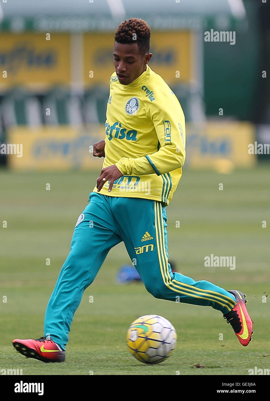 The Tche Tche player, SE Palmeiras, during training, the Football ...