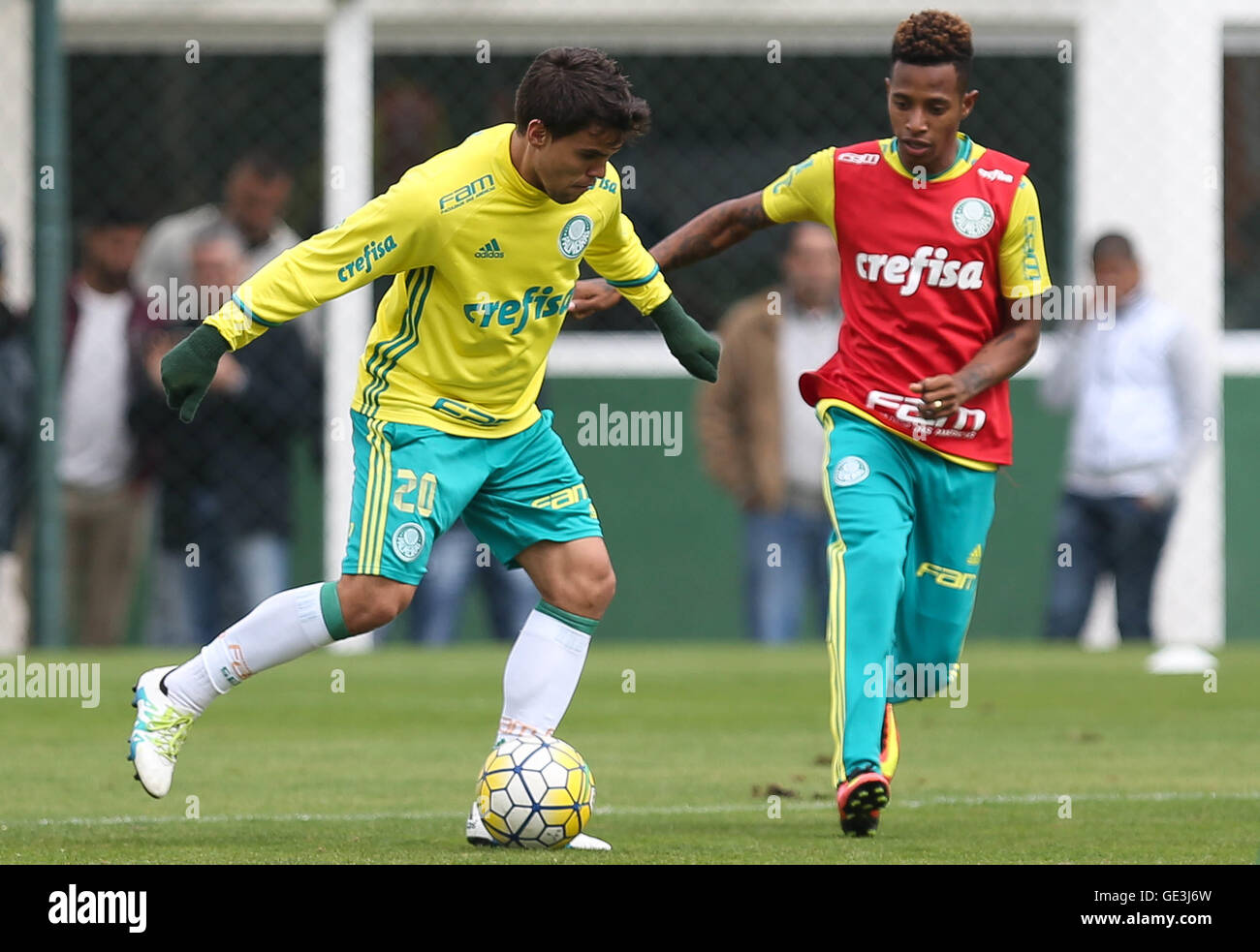 Rodrigo player, SE Palmeiras, during training, the Football Academy ...