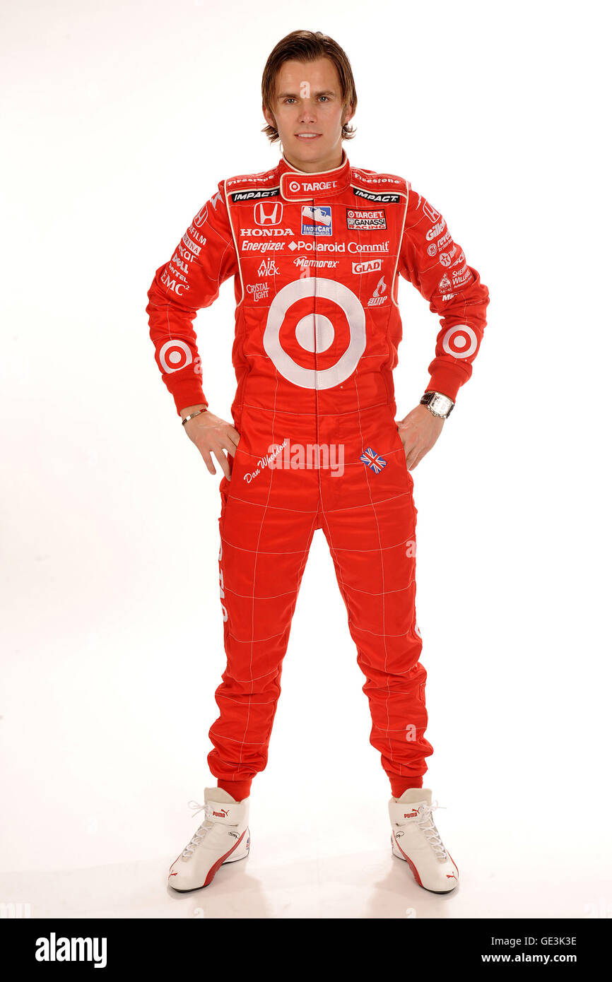 Driver Dam Wheldon photographed during Spring Testing for the IRL ...