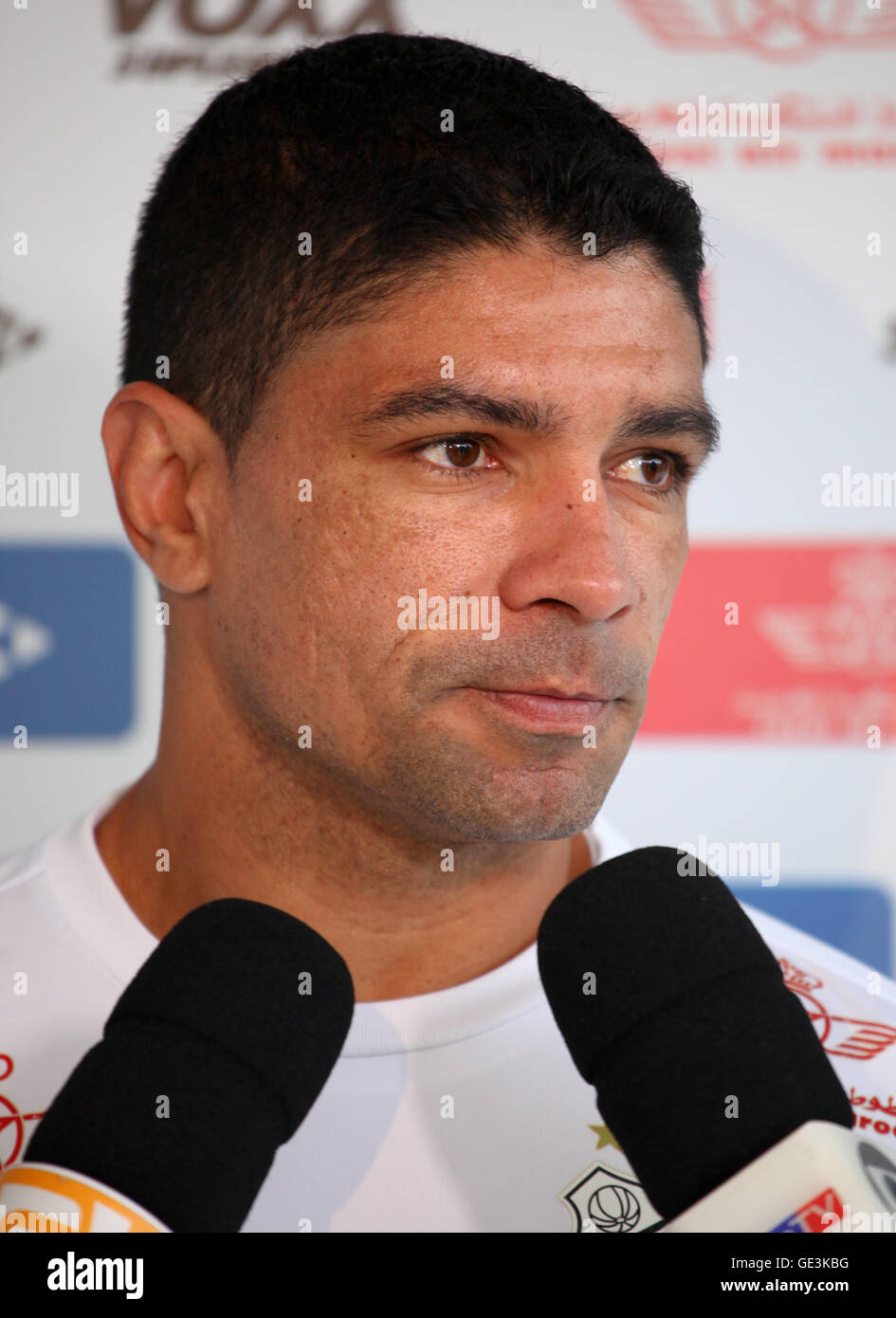 Renato during a press conference before the FC Santos training held on ...