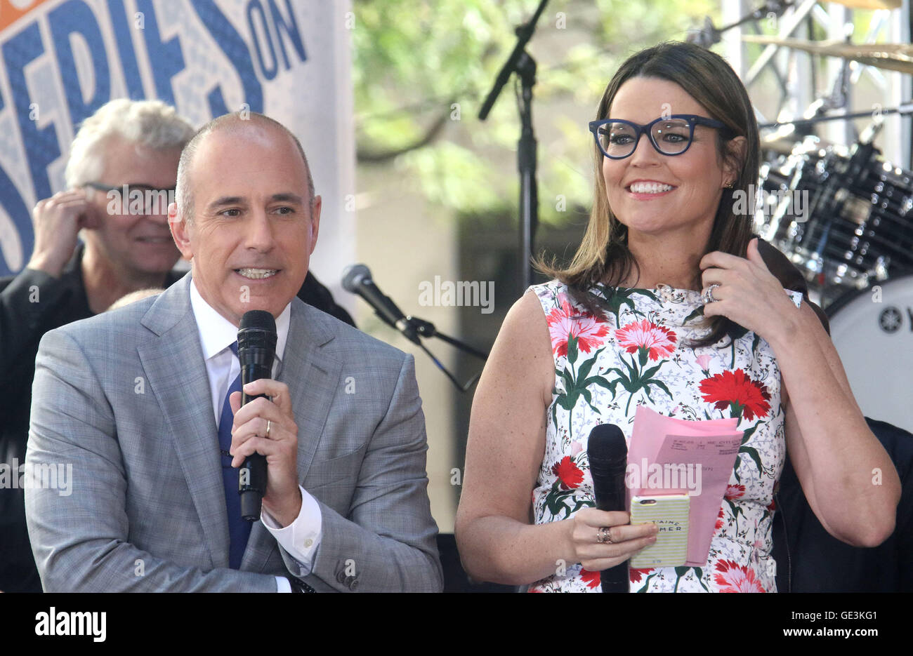 New York, New York, USA. 22nd July, 2016. 'Today' show co-hosts MATT ...