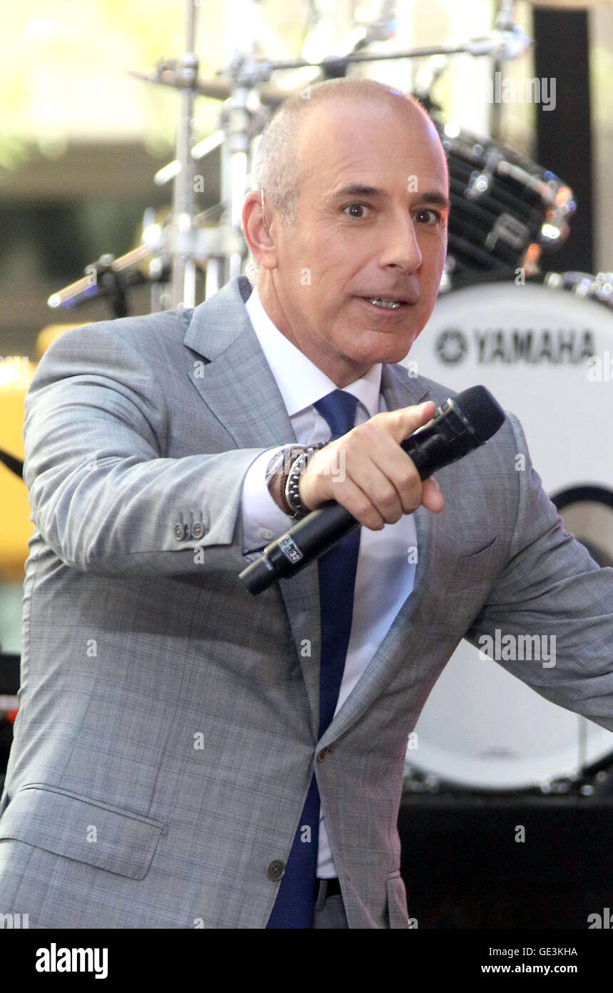 Matt lauer 2016 hi-res stock photography and images - Alamy