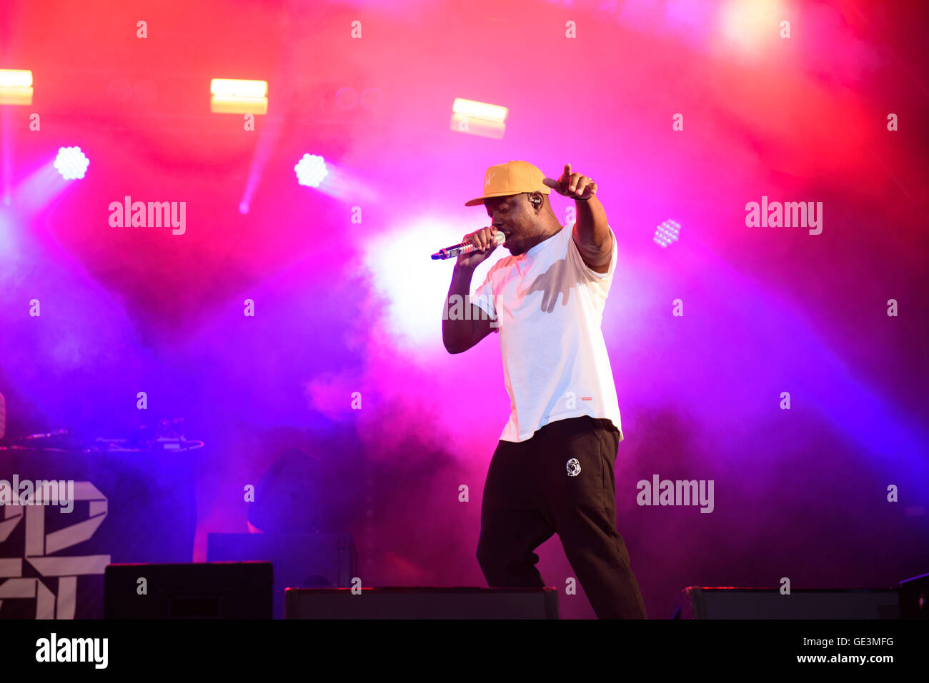 Sheffield, UK, 22 July, 2016. Dizzee Rascal Closing the Main Stage at ...