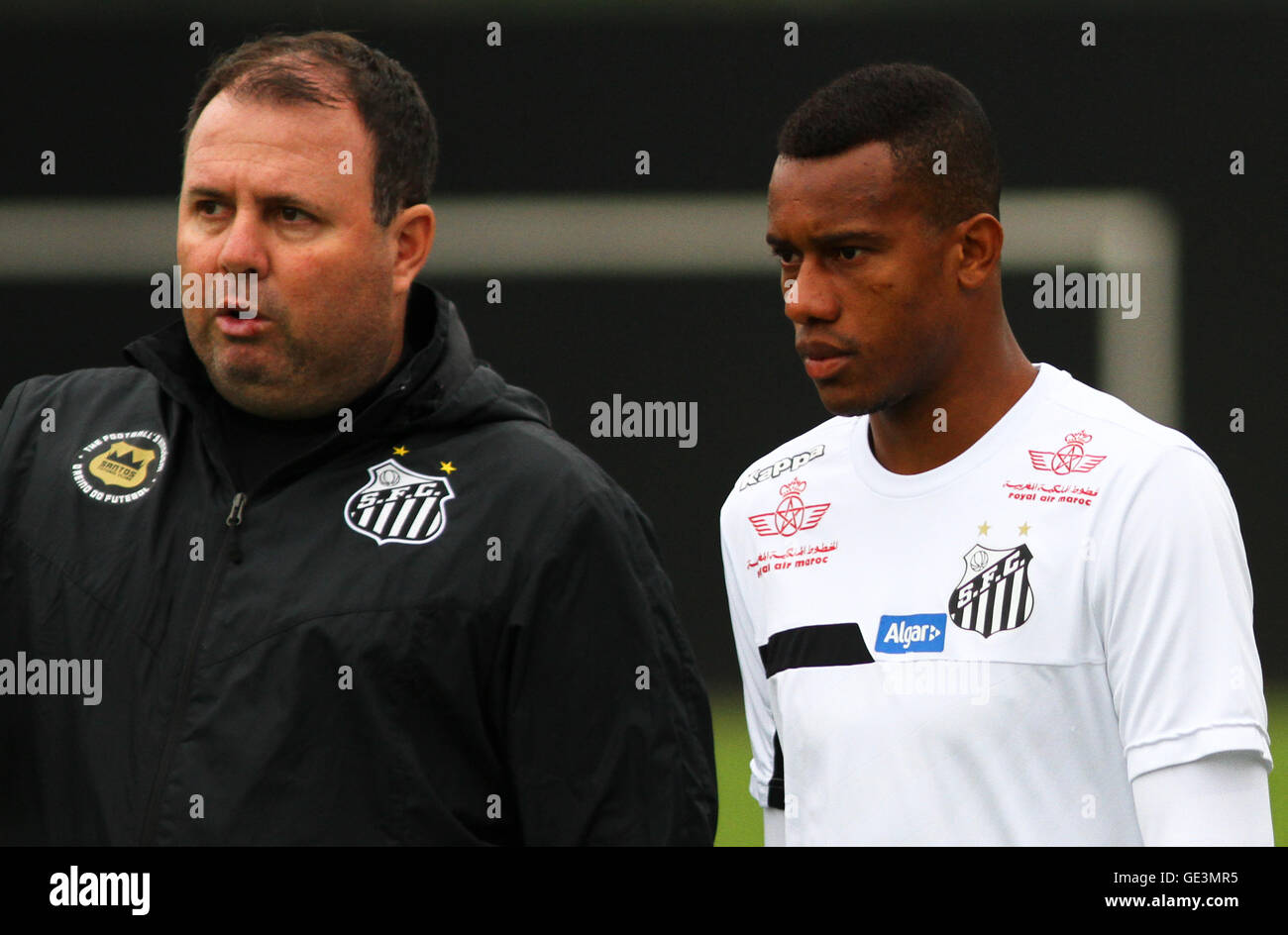 The Auxiliary Technical Marcelo Fernandes and Copete during training of ...