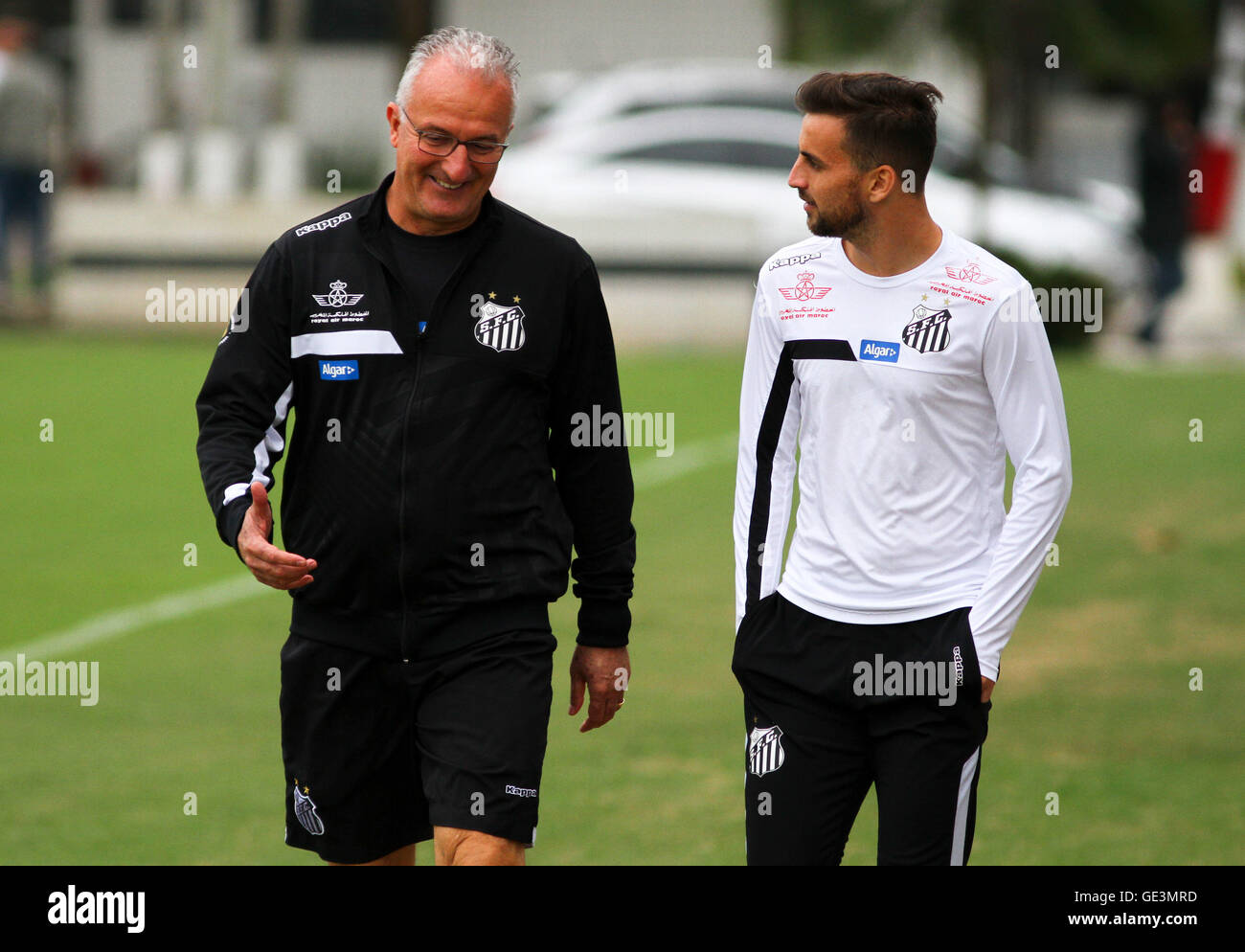 The Dorival Junior Technical and Rafael Longuine during training of FC ...