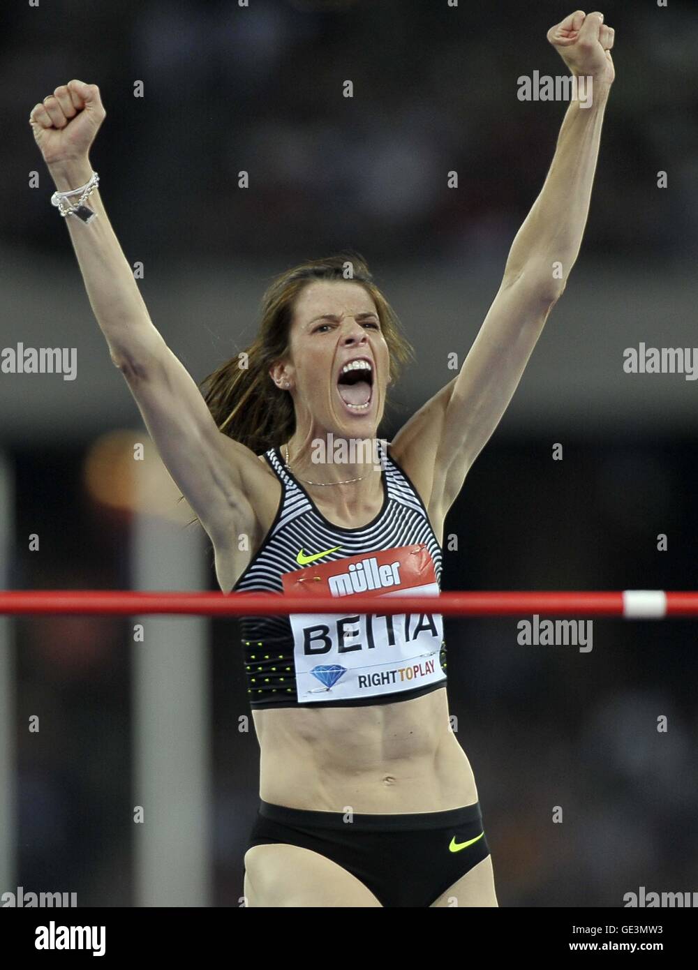 2016 ruth beitia esp celebrates hi-res stock photography and images - Alamy