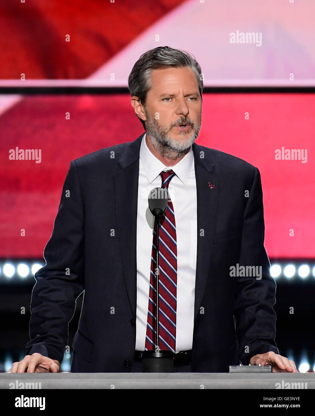 Cleveland, USA. 21st July, 2016. Jerry Falwell, Jr., President Liberty ...