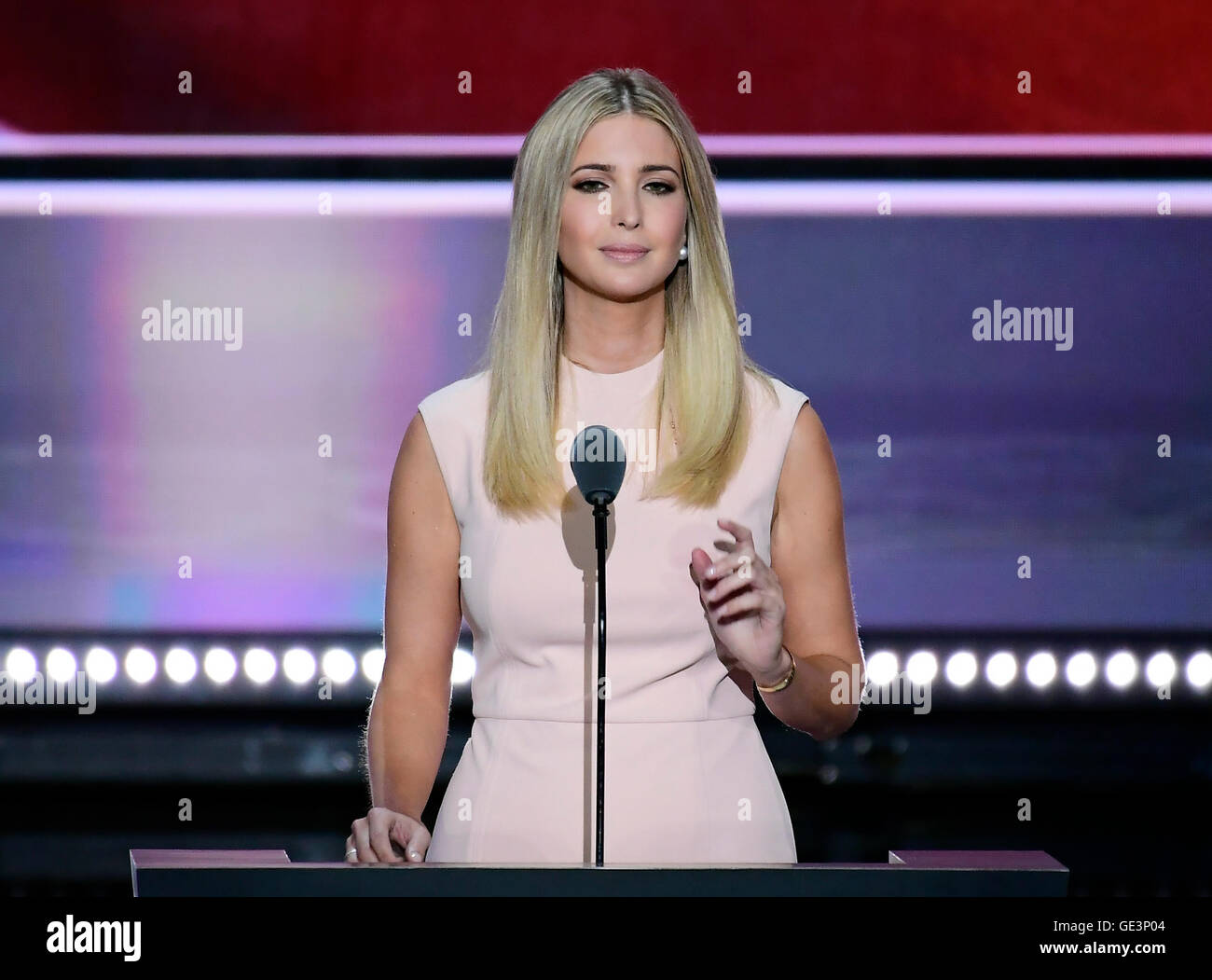 Cleveland, USA. 21st July, 2016. Ivanka Trump, Daughter of Donald Trump ...