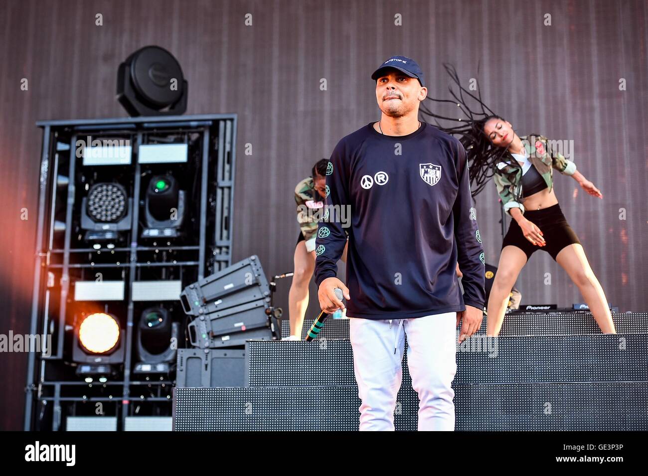 New York, NY, USA. 22nd July, 2016. Walshy Fire, Major Lazer on stage ...