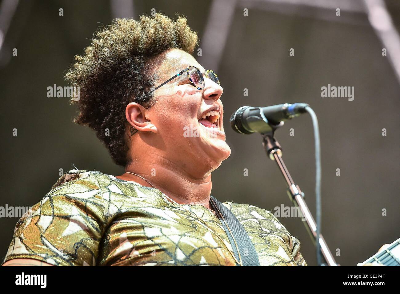 New York, NY, USA. 22nd July, 2016. Brittany Howard, Alabama Shakes on ...