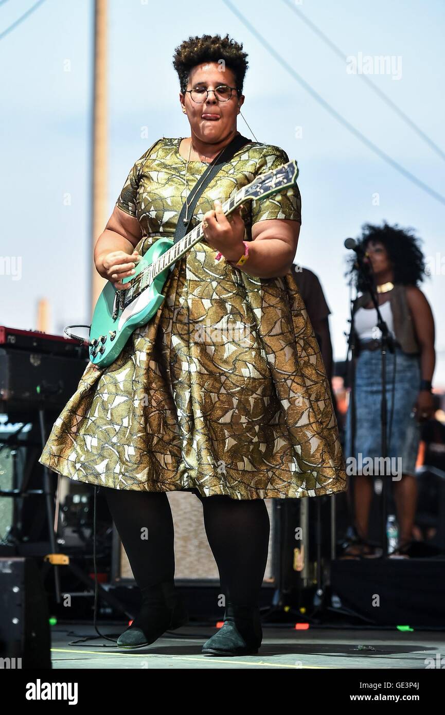 New York, NY, USA. 22nd July, 2016. Brittany Howard, Alabama Shakes on ...