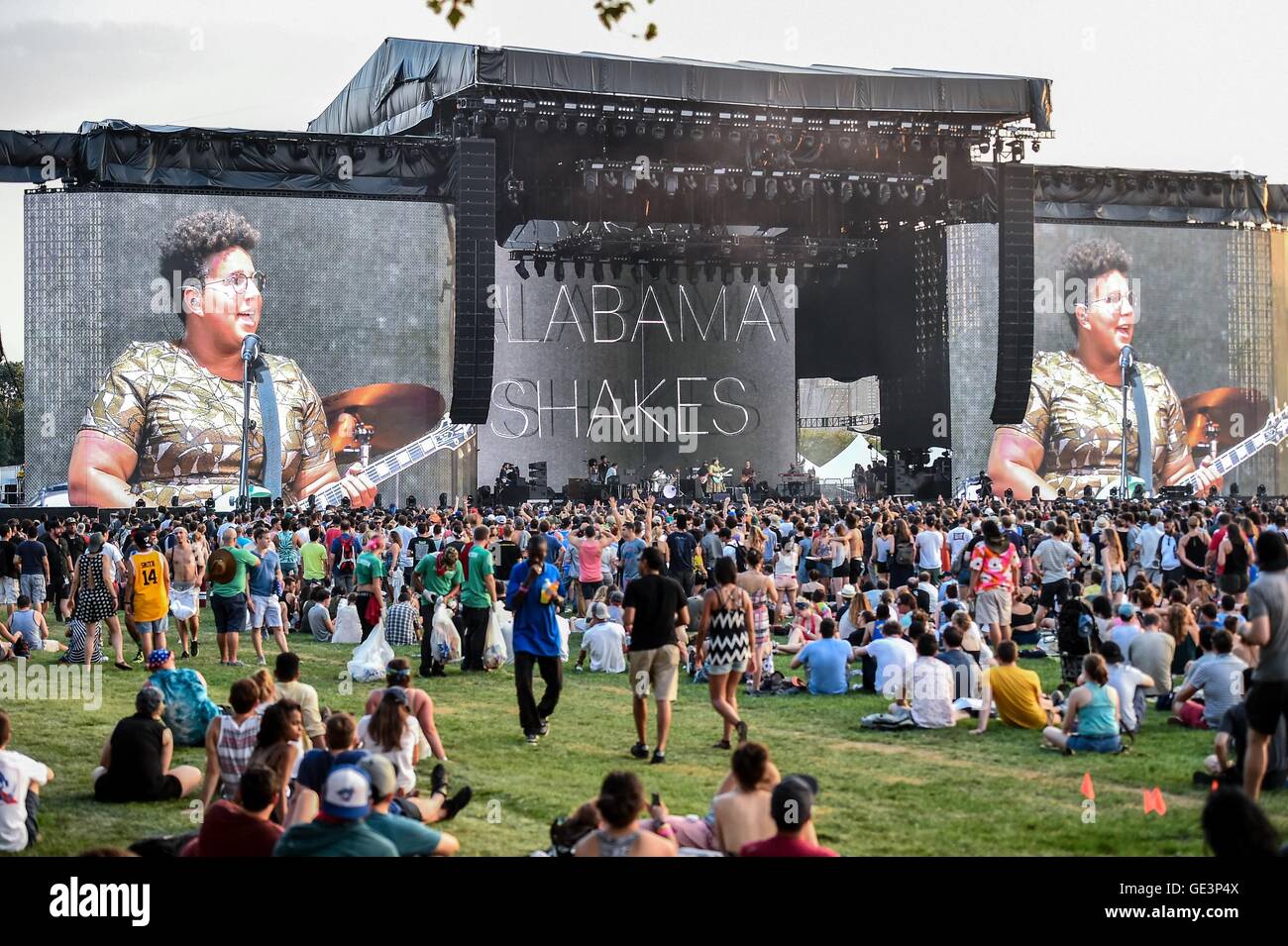 New York, NY, USA. 22nd July, 2016. Brittany Howard, Alabama Shakes on ...