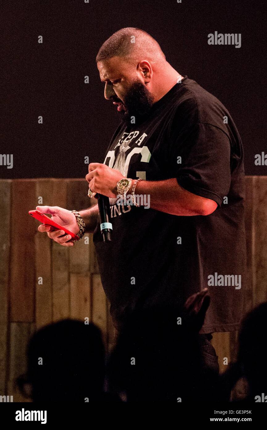 New York, NY, USA. 22nd July, 2016. DJ Khaled on stage for Panorama ...