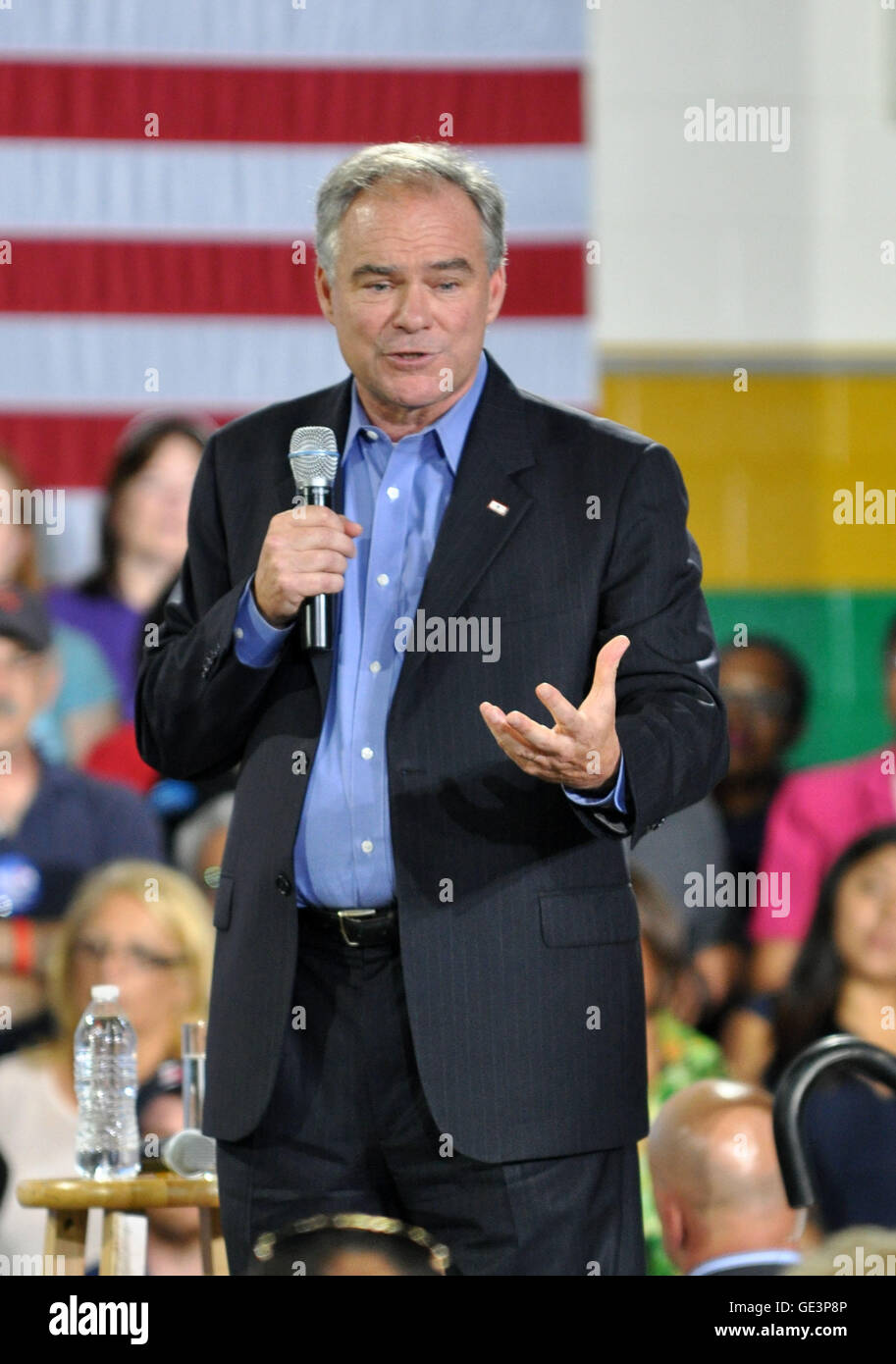 Annandale, Virginia, USA. 14th July, 2016. U.S. Senator TIM KAINE ...