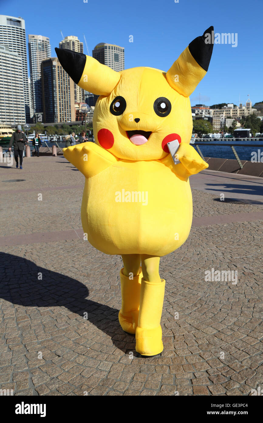Sydney, Australia. 23 July 2016. Pikachu was released in Sydney’s ...