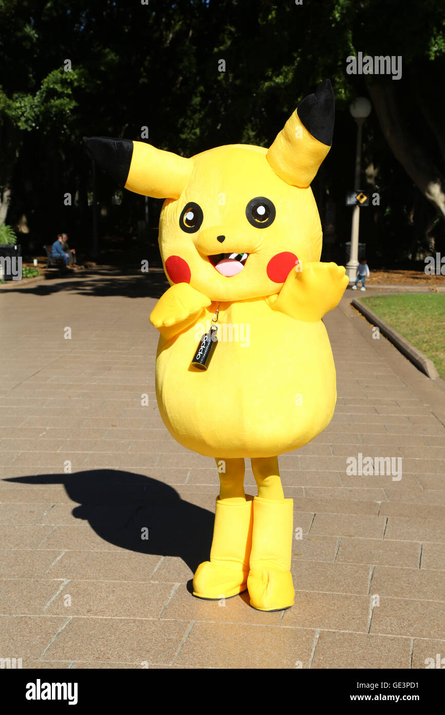 Sydney, Australia. 23 July 2016. Pikachu was released in Sydney’s ...