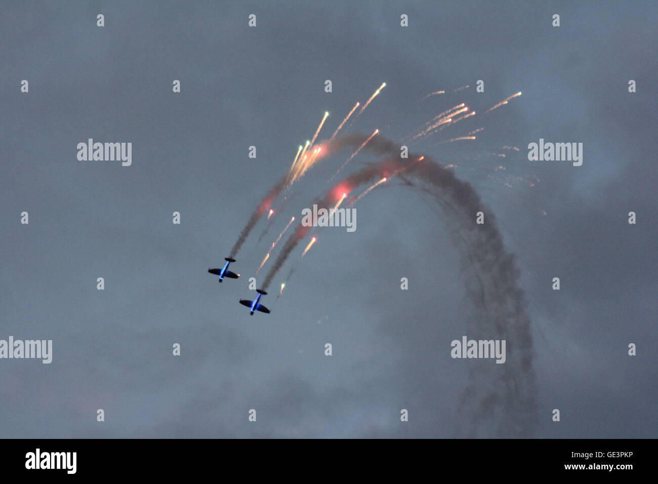 Twister Duo pyrotechnic display - Sunderland International Airshow ...