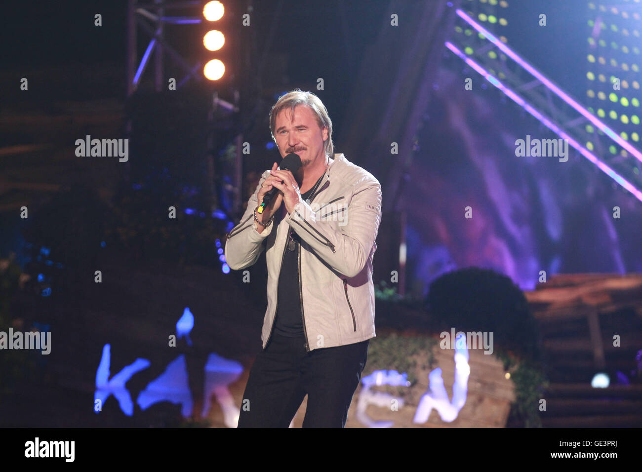 Kaernten, Austria. 22nd July, 2016. Austrian singer Nik P. performs ...