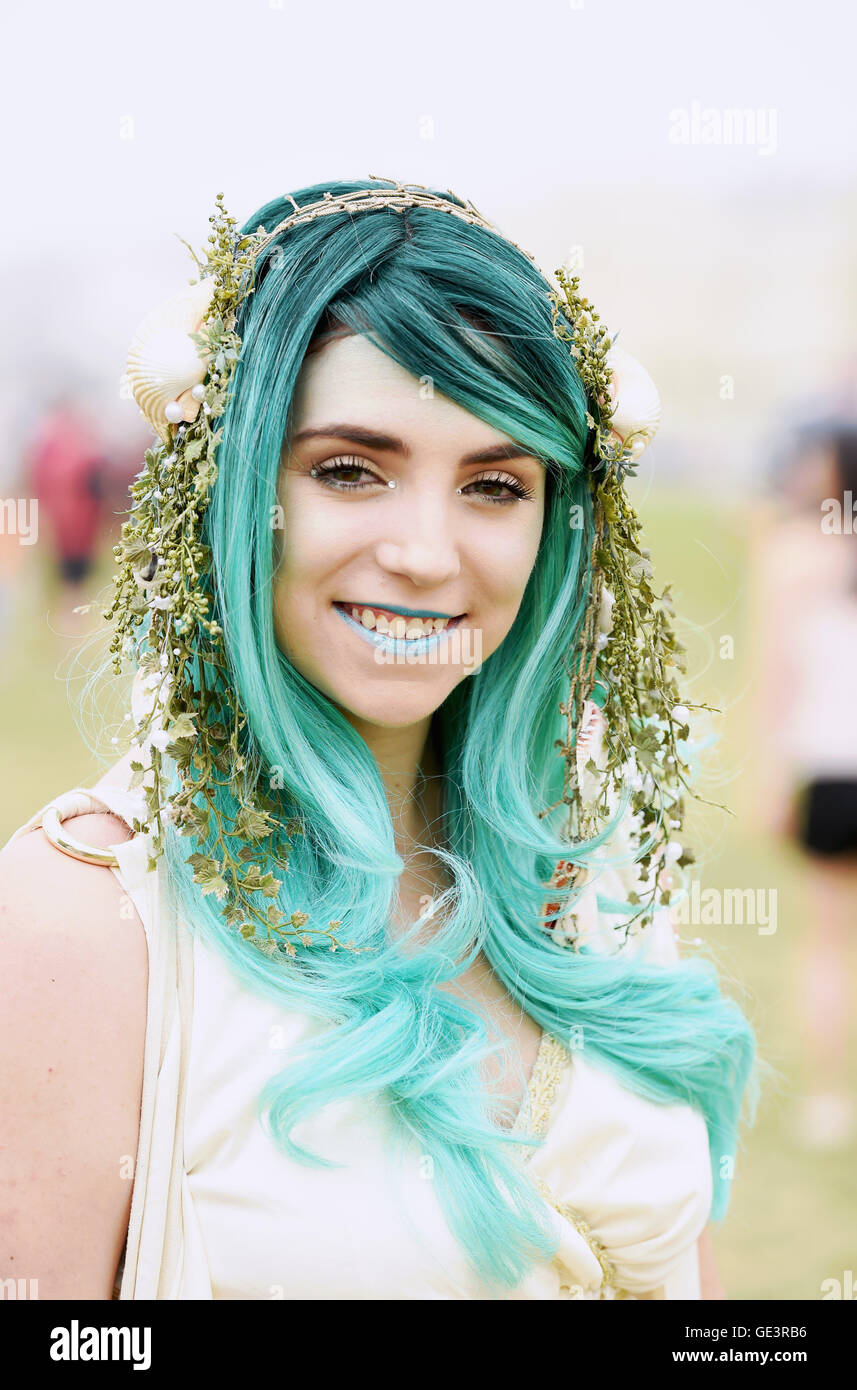 Brighton Sussex Uk 23rd July 2016 - The famous English Mermaid Lily ...