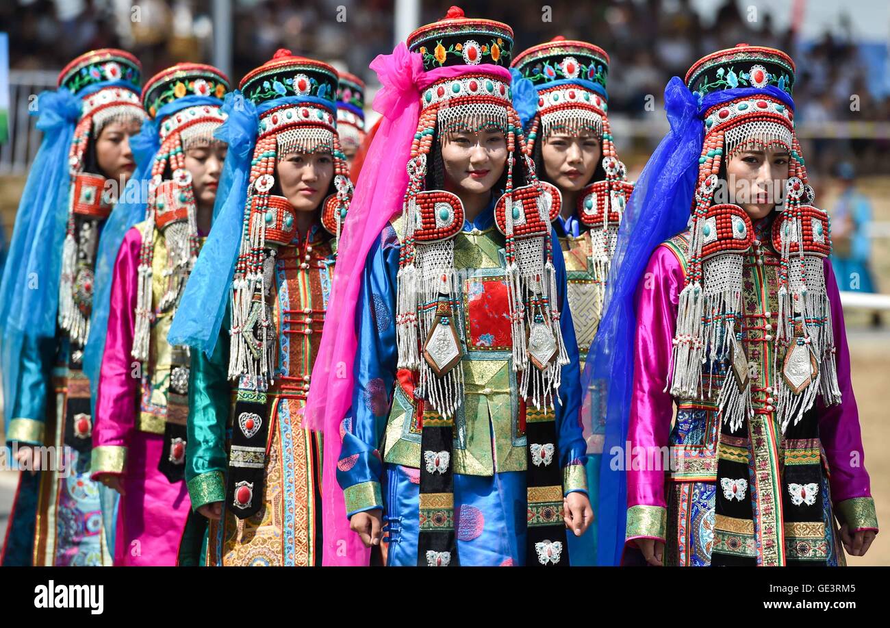 Hohhot, Inner Mongolia Autonomous Region. 23rd July, 2016. Models ...