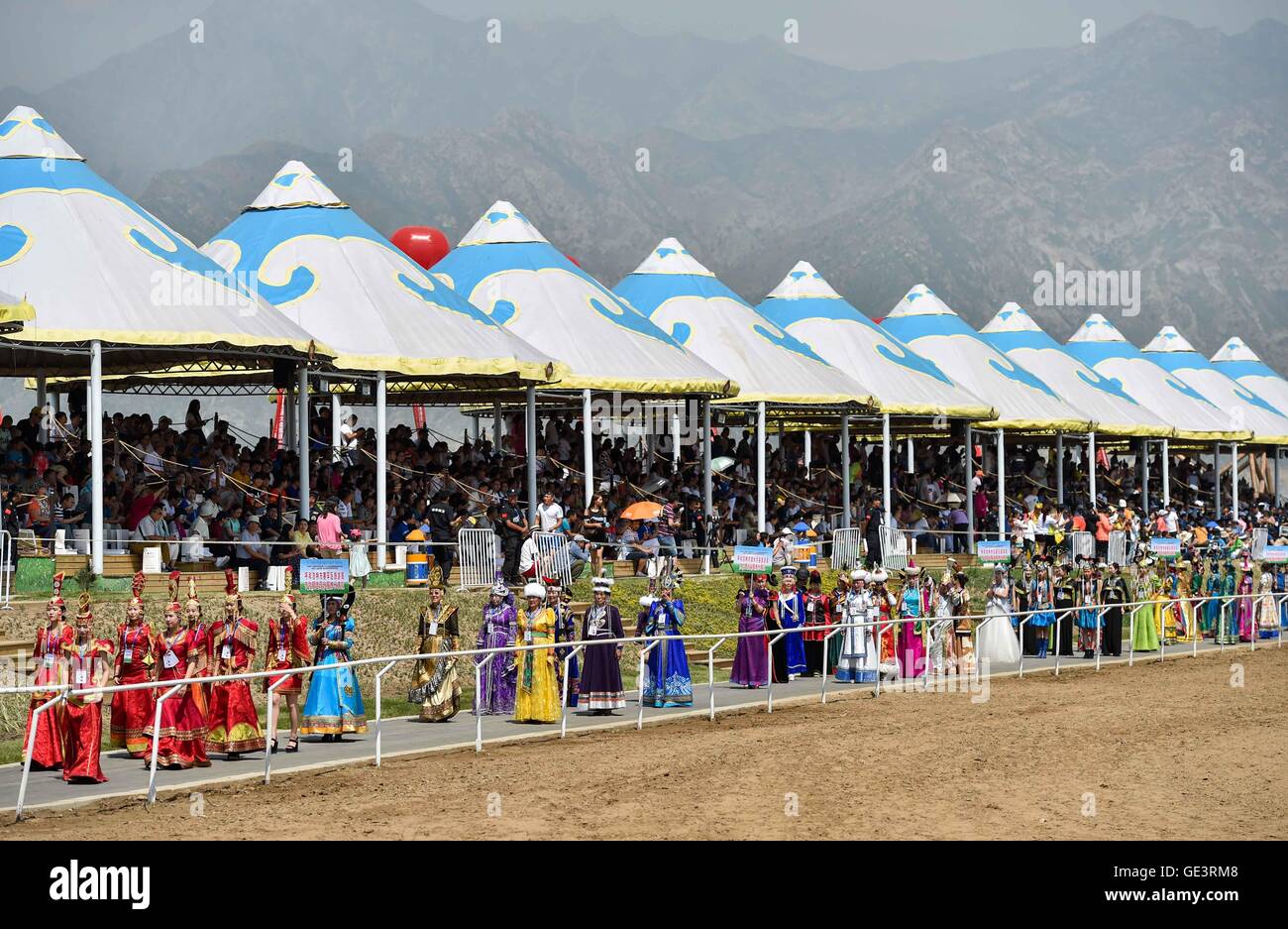 Hohhot, Inner Mongolia Autonomous Region. 23rd July, 2016. Models ...