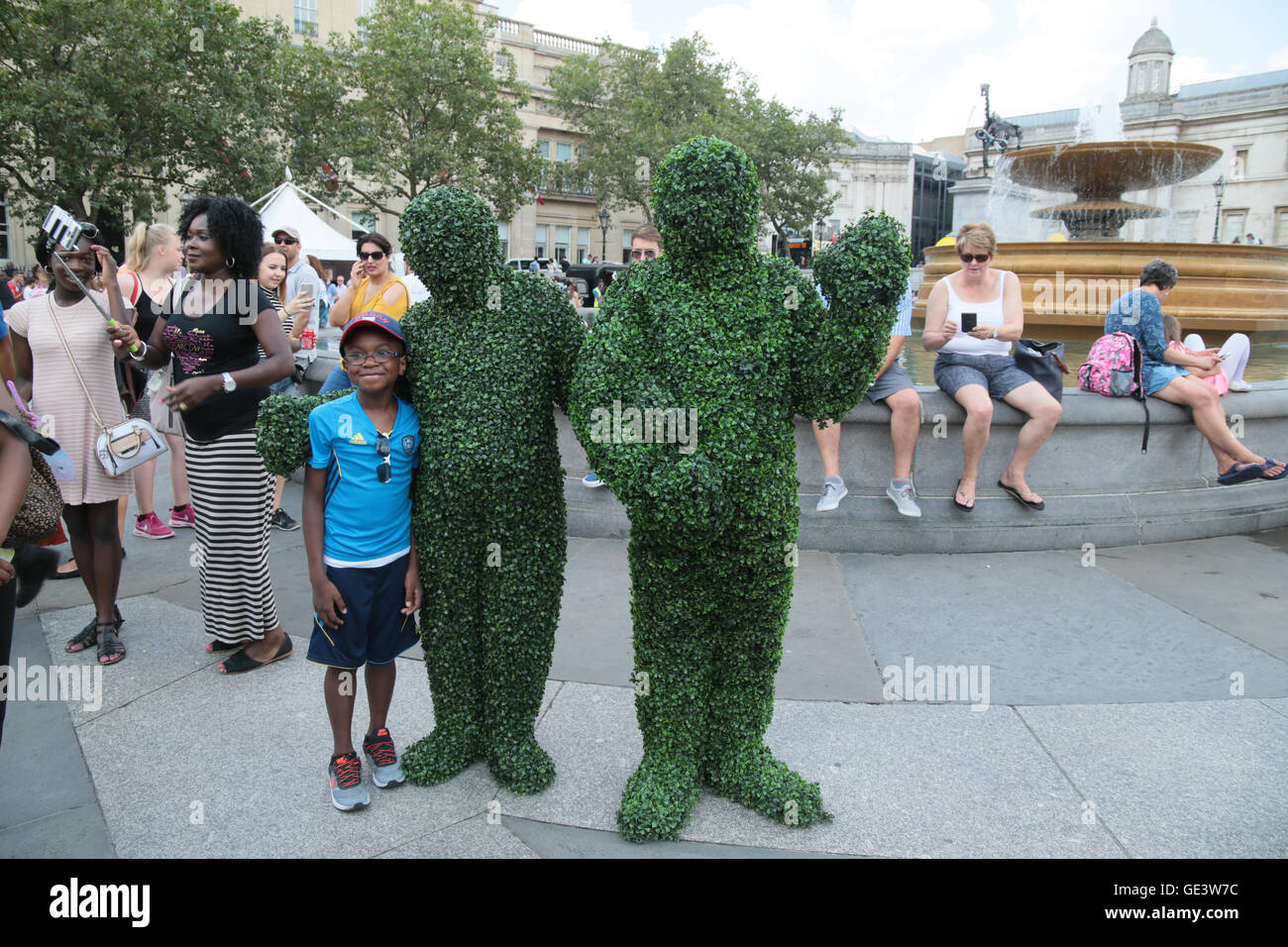 London UK 23 July 2016 .To celebrate International Busking day ...
