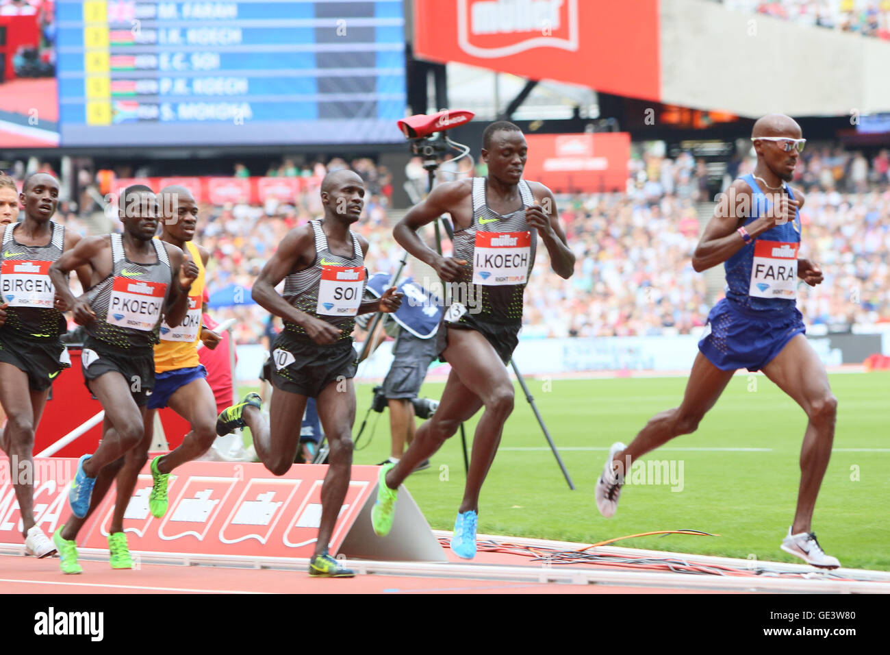 Olympic 5000m run hi-res stock photography and images - Alamy