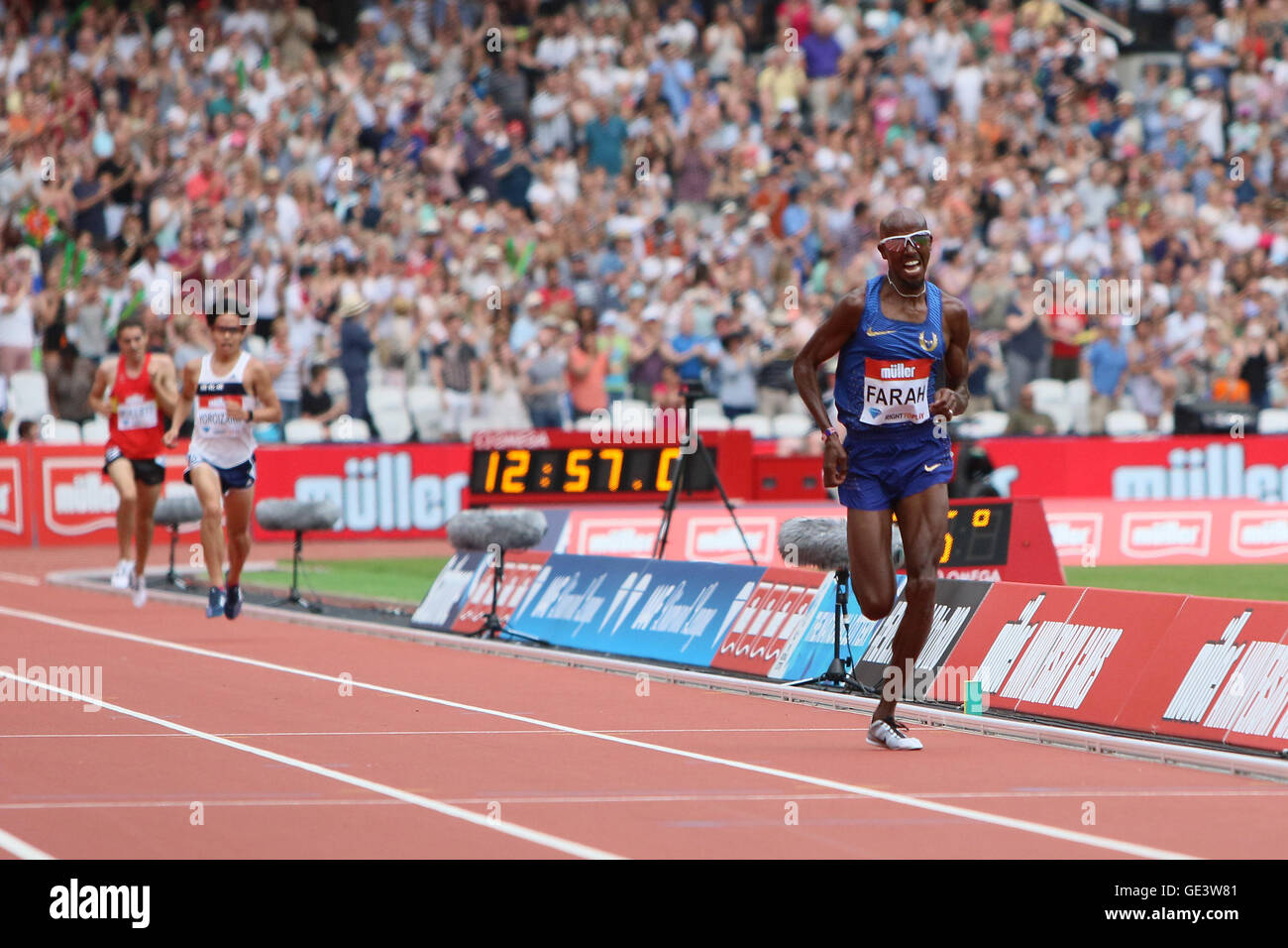 Olympic 5000m run hi-res stock photography and images - Alamy
