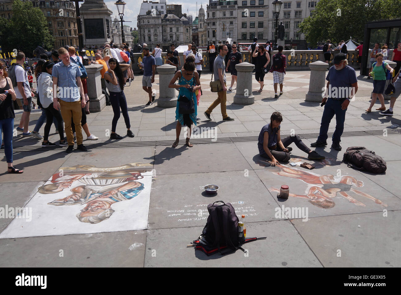 London, England, UK. 2nd July, 2016. International buskers from al over ...