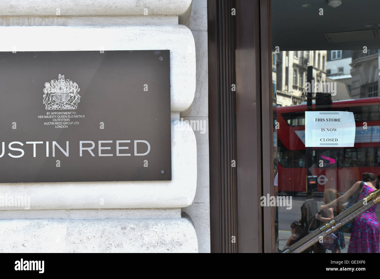 Regent Street, London, UK. 23rd July 2016. Austin Reed flagship store ...