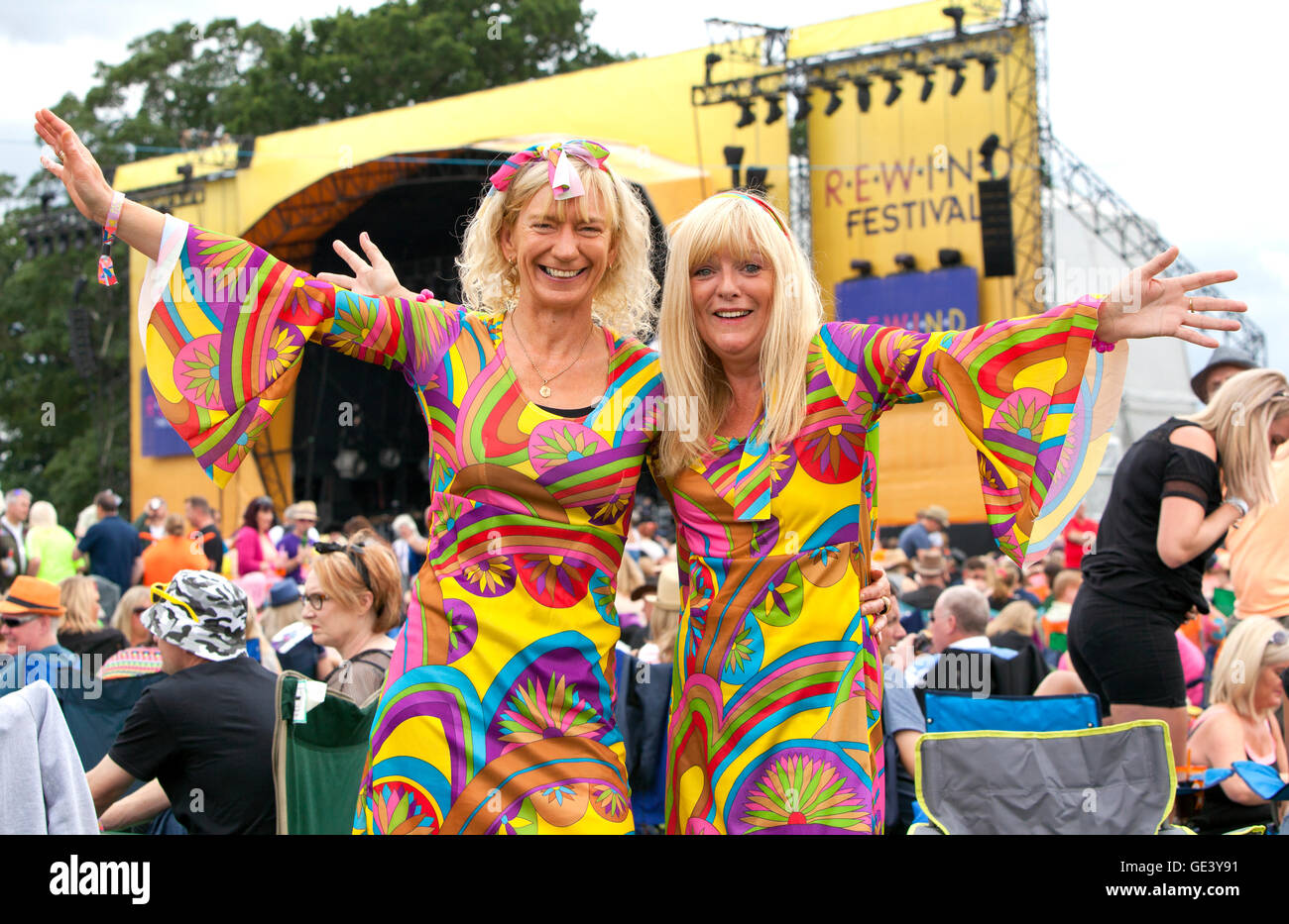 Perth, Scotland, UK. 23rd July, 2016. Revellers at The Rewind 80s ...