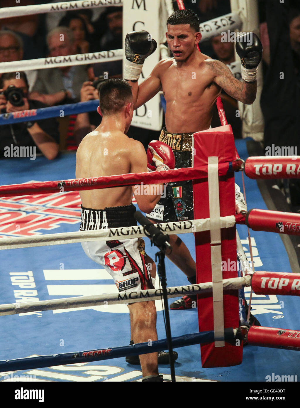 Las Vegas, Nevada, USA. 23rd July, 2016. Jose Benavidez, Jr. fights ...